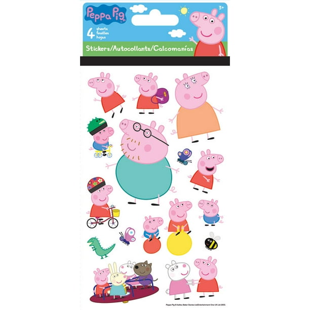 Trends International Peppa Pig Standard Stickers - 4 sheet - Walmart ...