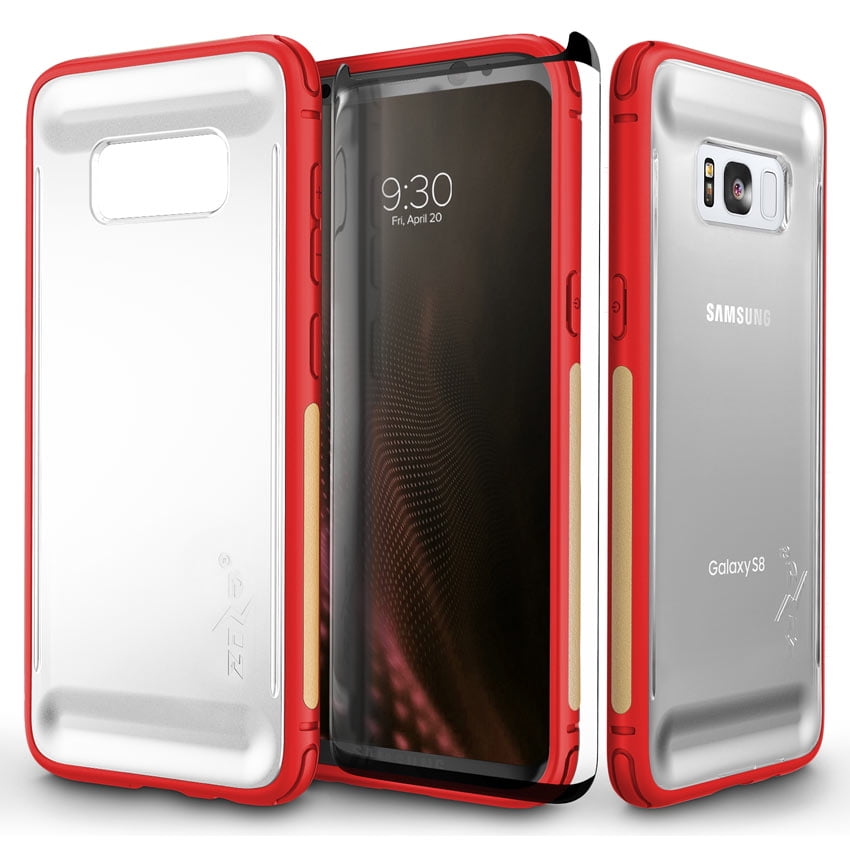 samsung galaxy s8 / s8 plus case, zizo flux series w/ screen protector ...