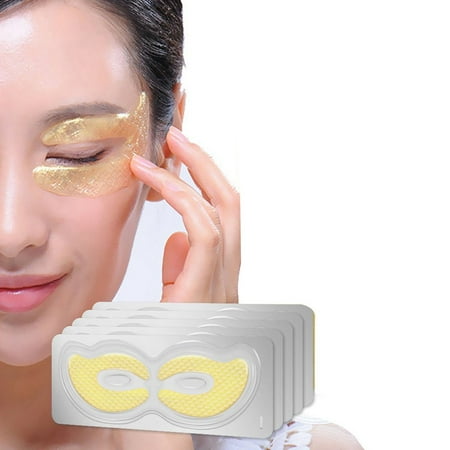 24K Golden Eye Mask Caviar Extract Collagen Protein Eye Mask Eye Relief ...