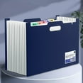 Vertical Accordion Bag Color-coded Index Labels Accordion File Folder ...