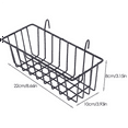 6 Pack Wall Grid Panel Hanging Wire Basket,Grid Wall Storage Basket ...