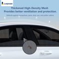 4-Pack Car Window Shades with Insect Screen, UV Blocking & Breathable ...