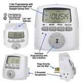 Intermatic Digital Plug In Timer, 120V, 15A, Electric Switch with Power ...