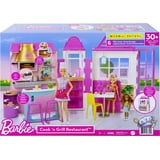 Barbie Cook 'n Grill Restaurant Kitchen Toy Playset with BBQ, Food ...