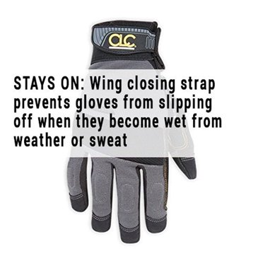 Custom Leathercraft Large WorkRight OC Flexgrip Gloves - Walmart.com