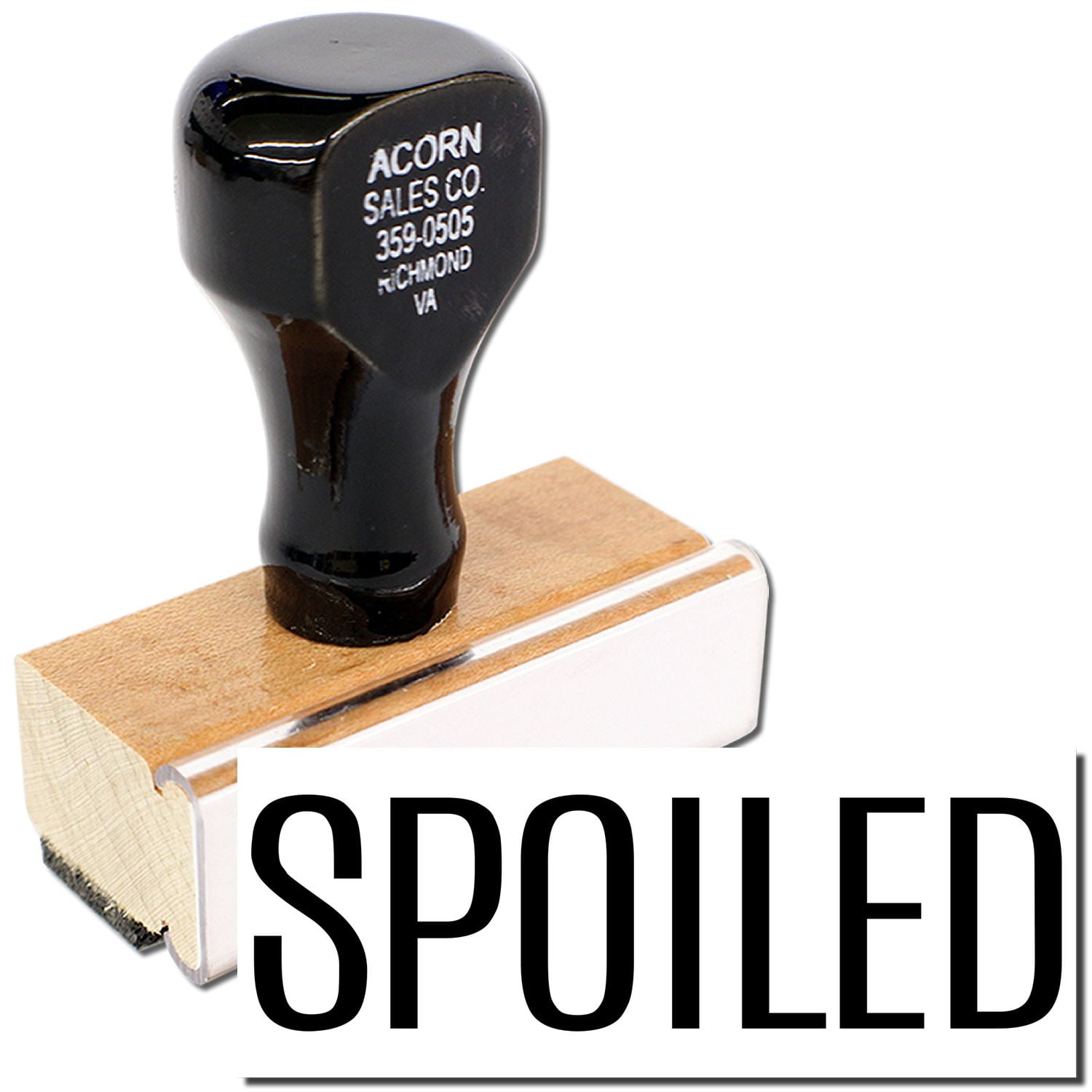 Spoiled Rubber Stamp, Wooden Handle Rubber Stamp, Laser Engraved Dies ...