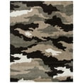 SAFAVIEH Florida Edwin Camouflage Shag Area Rug, Beige/Multi, 4' x 4 ...