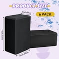 6 Pack Black Yoga Blocks 9 x 6 x 4 Inch EVA Foam Props for Pilates ...