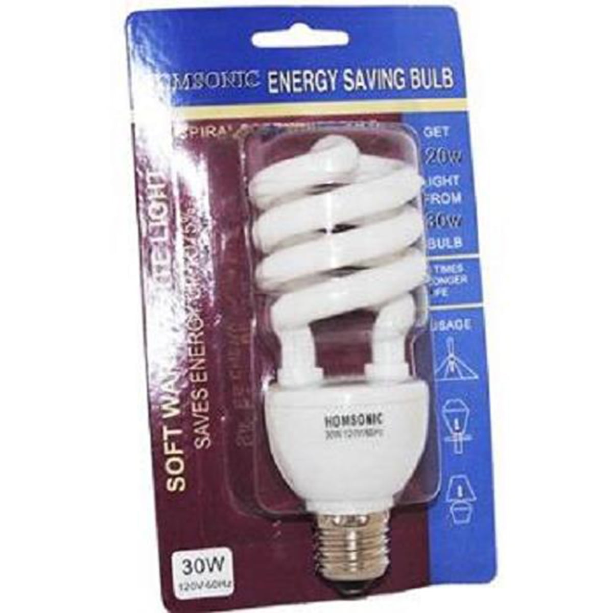Bulbs 30W - Energy Saving Light 1Pk - 1 count only - Walmart.com