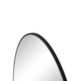 42 Inch Round Wall Circle Mirror,Black Metal Framed Wall-Mounted ...