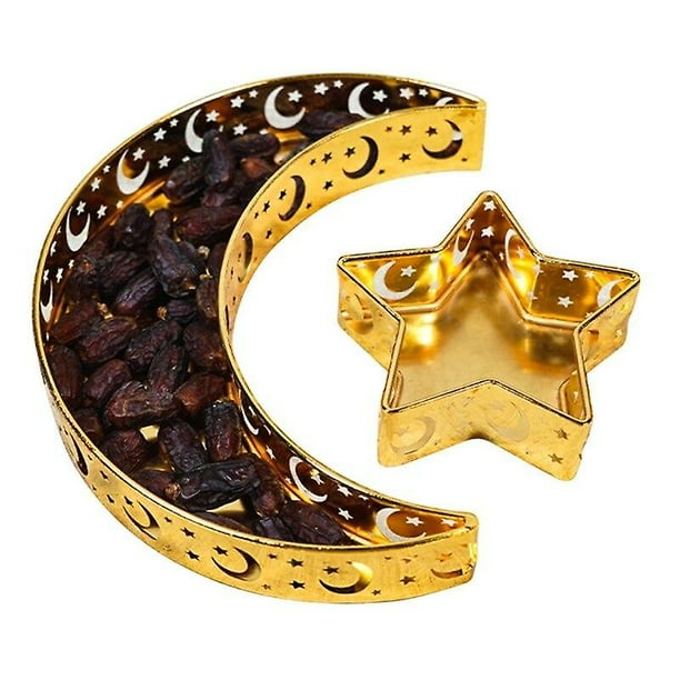 Tableware Dessert Food Storage Muslim Islamic|Storage Trays(Gold ...