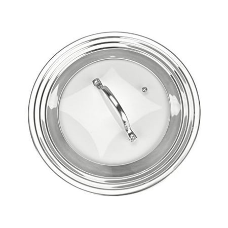 Modern Innovations Elegant Stainless Steel and Glass Universal Lid ...