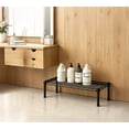 2-Pack 14" x 42" x 8" Black Wire Dunnage Rack, Heavy Duty Storage Shelf ...