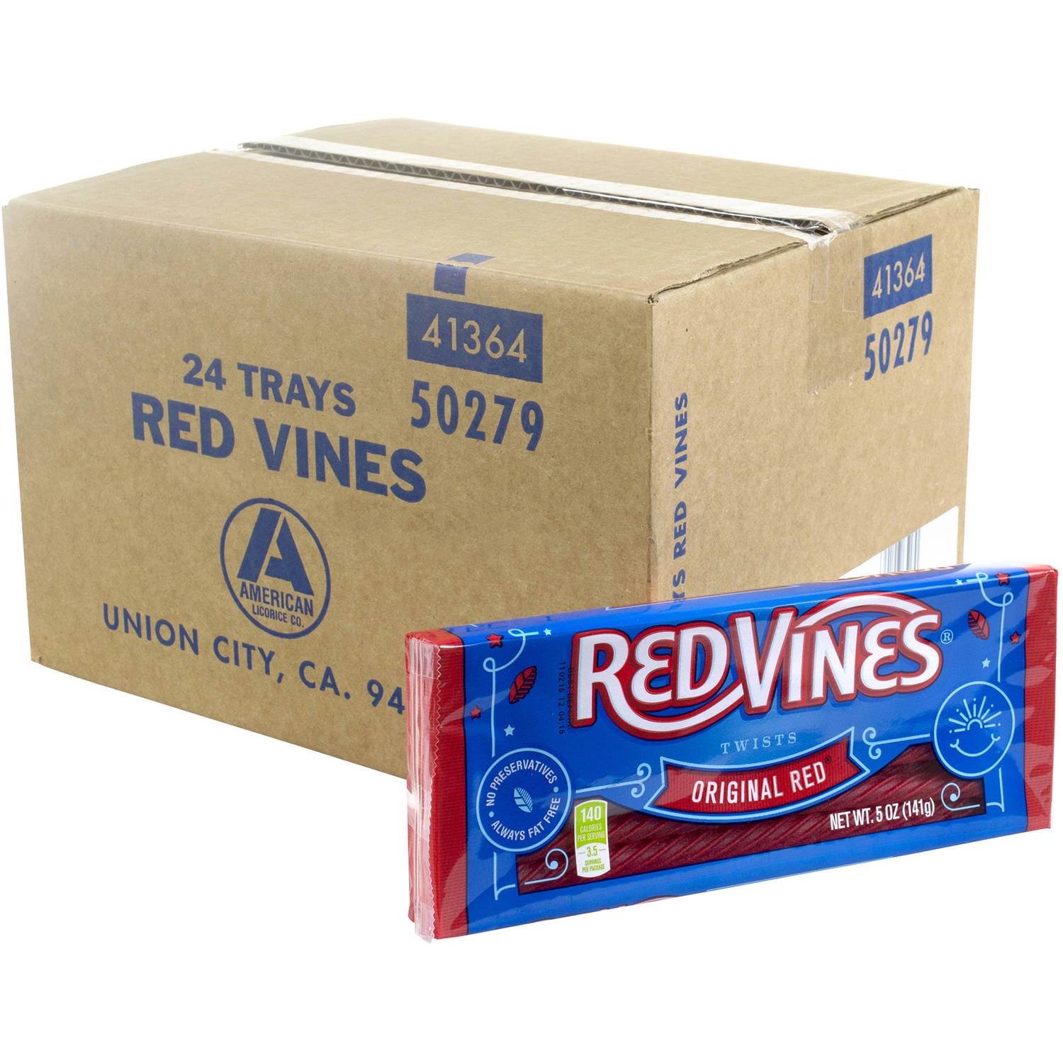Red Vines, Red Licorice Twists Candy, 5 Oz, 24 Ct - Walmart.com