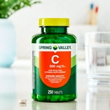 Spring Valley Vitamin C with Rose Hips Dietary Supplement Tablets 500 ...