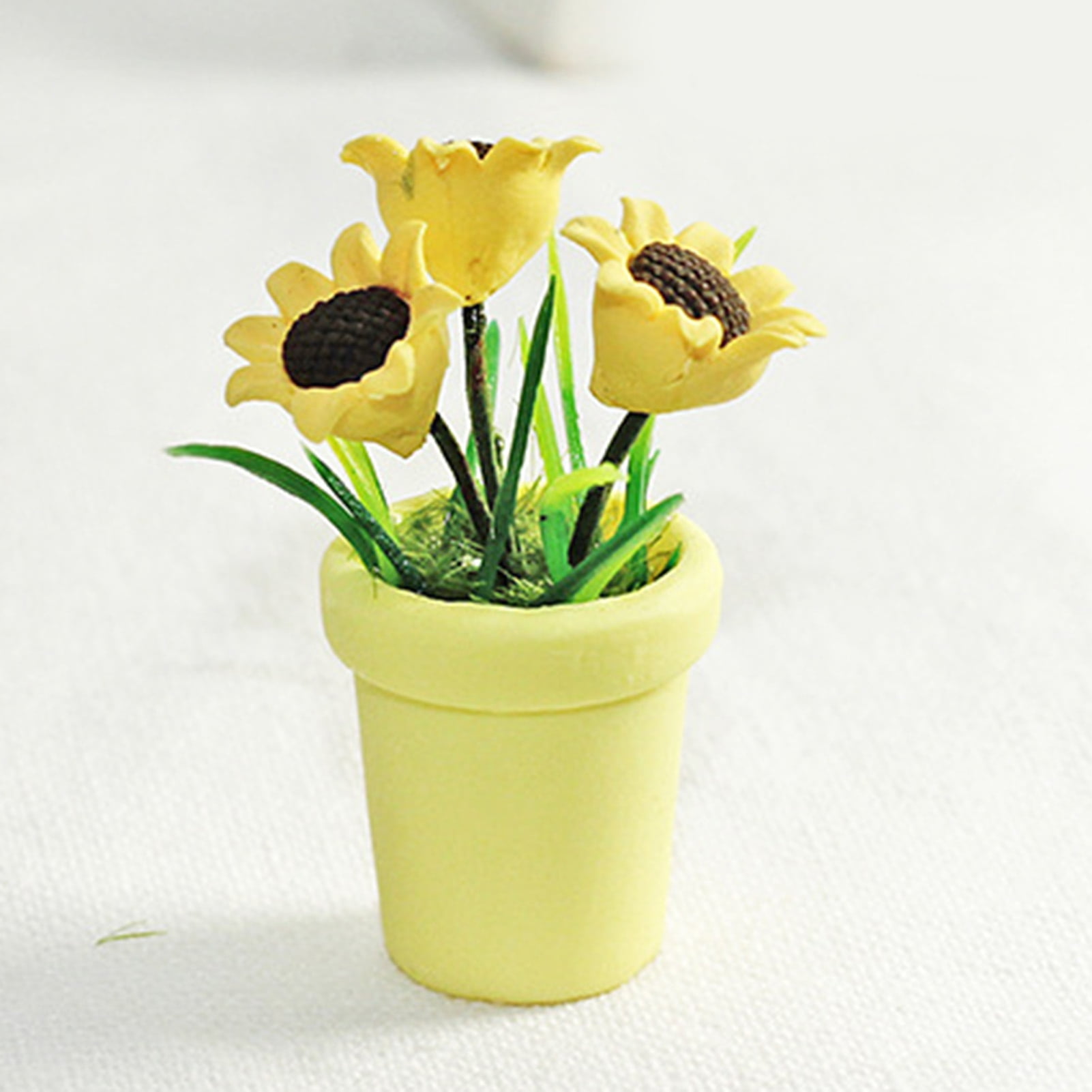 meijuhuga Mini Sunflower Beautiful Miniature Mini Sunflower Model ...