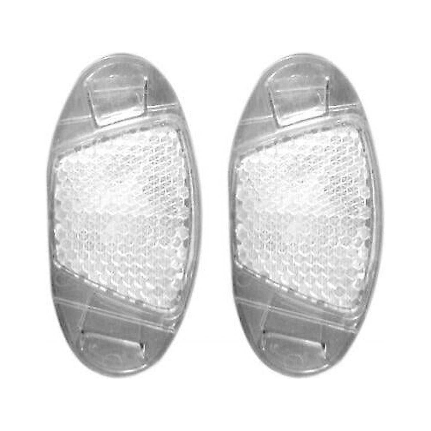 White Reflectors At Night