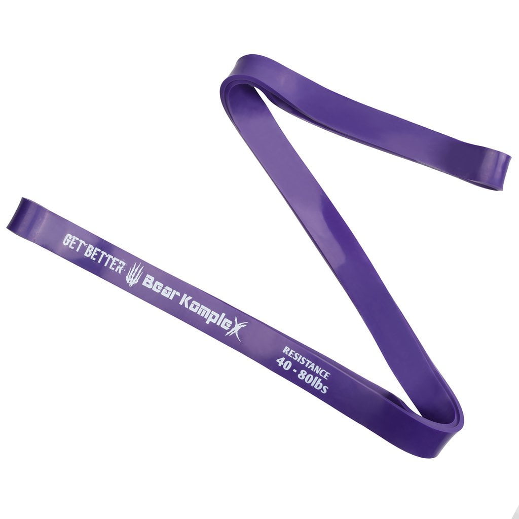 Bear KompleX Purple Resistance Band (40-80lbs) - Walmart.com