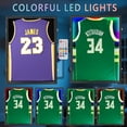 IHEIPYE LED Jersey Frame Display - Shadow Box with LED Light - Black ...