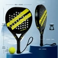 IANONI Paddle Tennis Racket Carbon Fiber Surface with EVA Memory Flex ...