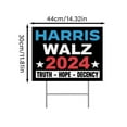 Walz 2024 Yard Sign Kamala Walz For President Sign With H Stake Truth ...