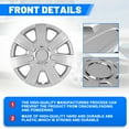 Hubcaps Wheel Covers 15 " Universal Set of 4 Snap On Car Truck SUV ...