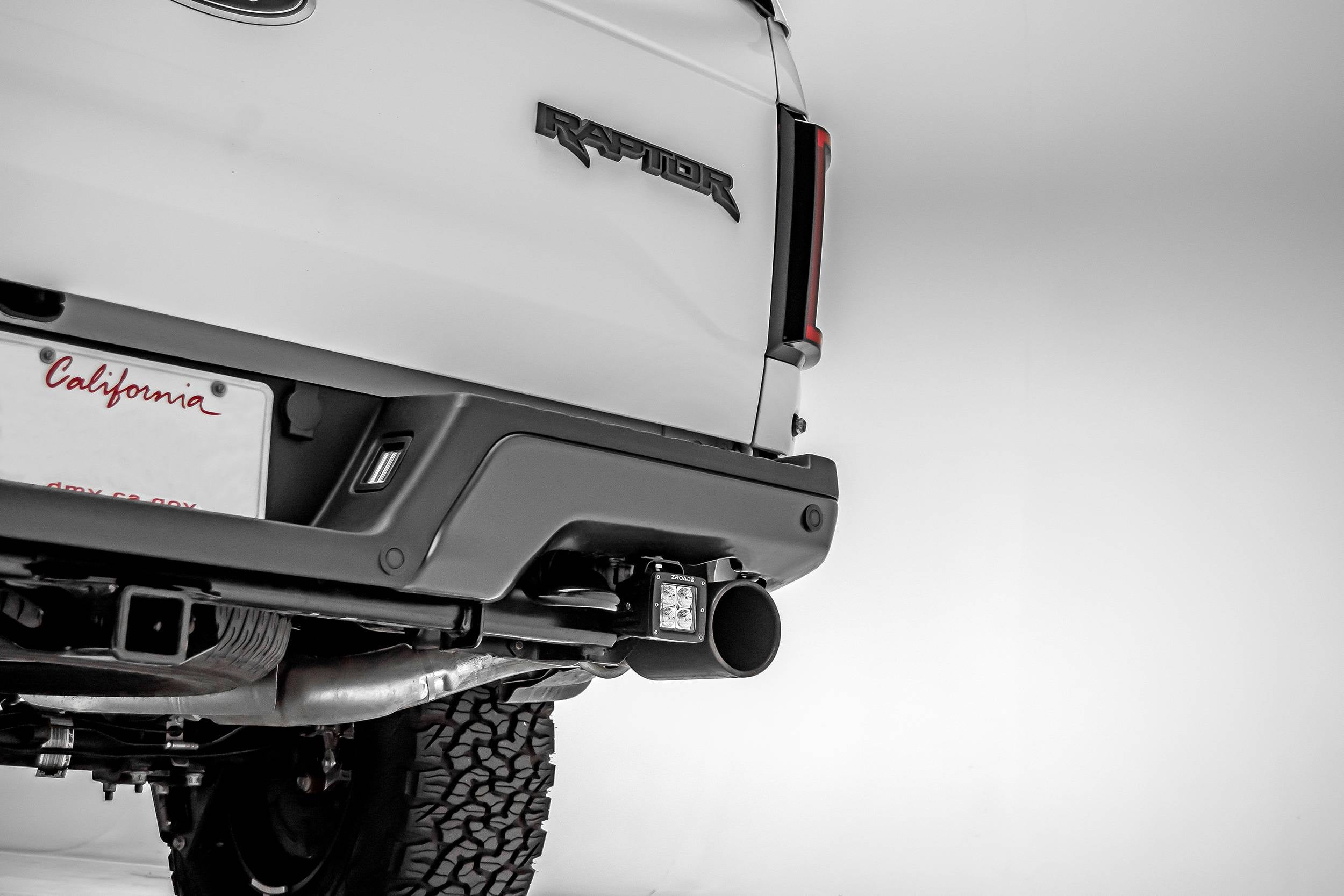 2017-2020 Ford F-150 Raptor Rear Bumper LED Kit with (2) 3 Inch LED Pod ...
