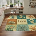 Cartoon Seahorse Starfish Area Rugs for Living Room 5x7, Ocean Fish ...