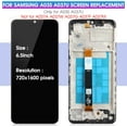 for Samsung Galaxy A03s Screen Replacement for Display Samsung A03s SM-A037U LCD Digitizer Touch ...