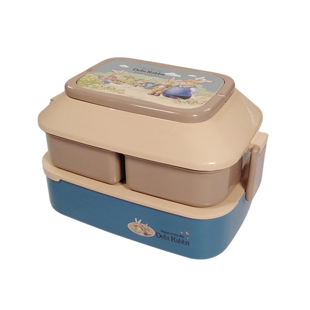 Food Containers with Lids 3 Compartments Microwave Safe Sealed Picnic ...