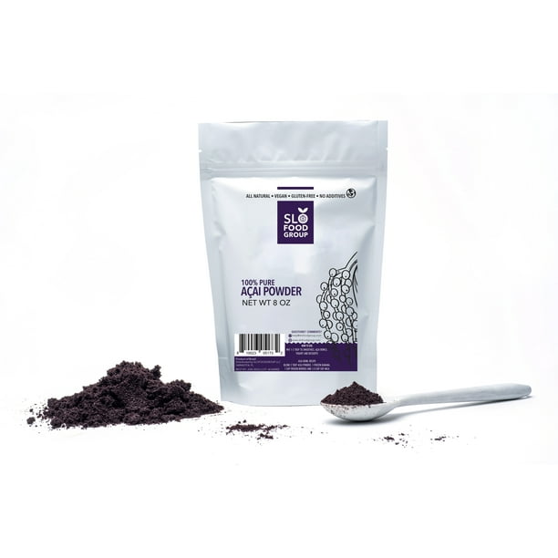 Slofoodgroup 100% Pure Acai Berry Powder - 8 oz Acai for drinks ...