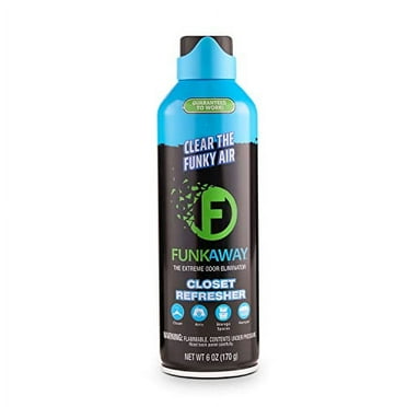 FunkAway Odor Eliminator Spray for Shoes, Clothes and Gear Non-aerosol ...