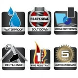 First Alert 2087F-BD Waterproof and Fire-resistant Bolt-down ...