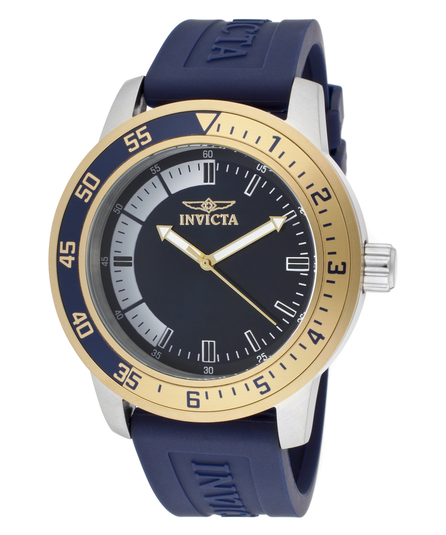 Invicta - Invicta Men's 12847 Specialty Blue Polyurethane Blue Dial ...