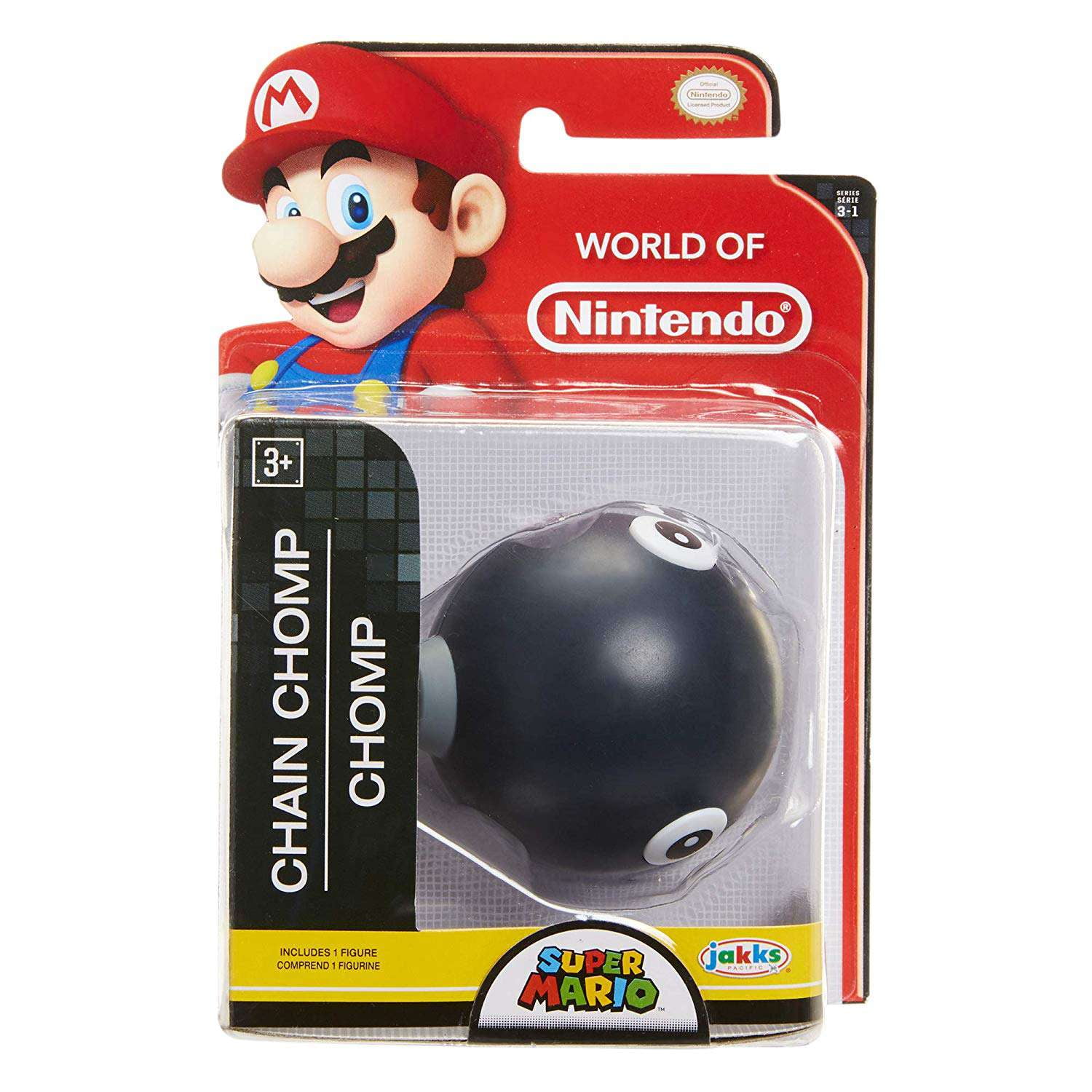 World of Nintendo Super Mario Chain Chomp Mini Figure (Wave 16 ...