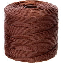 The Beadsmith S-Lon Bead Cord – .5 mm Twisted Nylon Cord, Brown Color ...