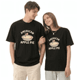 American Apple Pie With Small Usa Flag Retro Graphic Tee for Men and ...