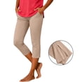 BUIGTTKLOP Capri Leggings with Pockets for Women Pull on Stretch Capri ...