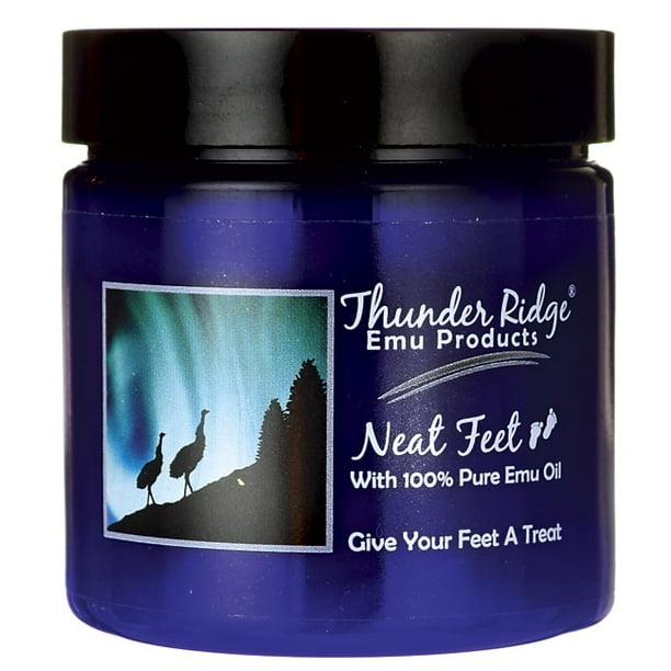 Thunder Ridge Emu Products Neat Feet with 100% Pure Emu Oil 4 oz Cream ...