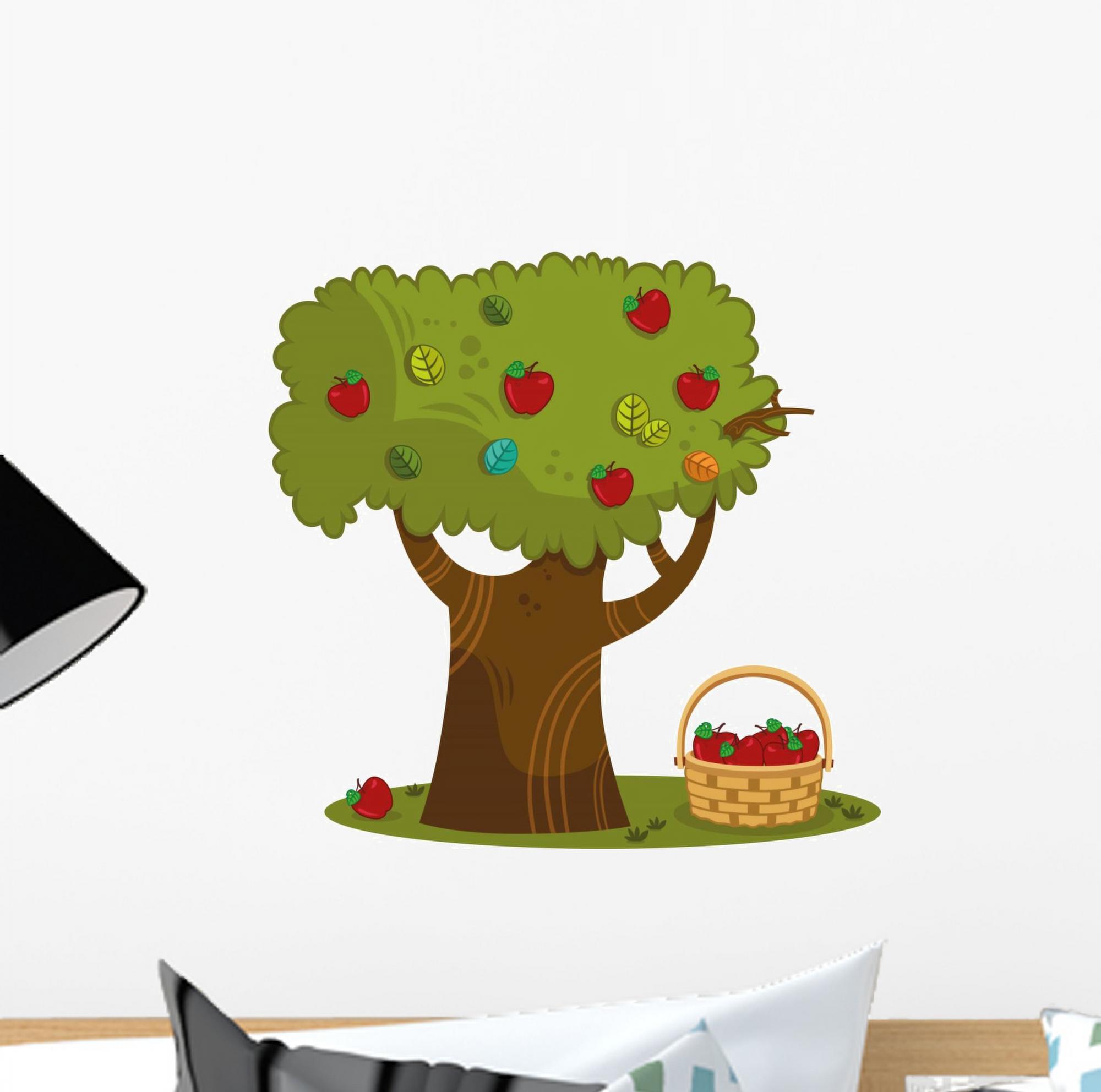 Apple Tree Wall Decal Sticker Set Wallmonkeys Individual Peel and Stick ...