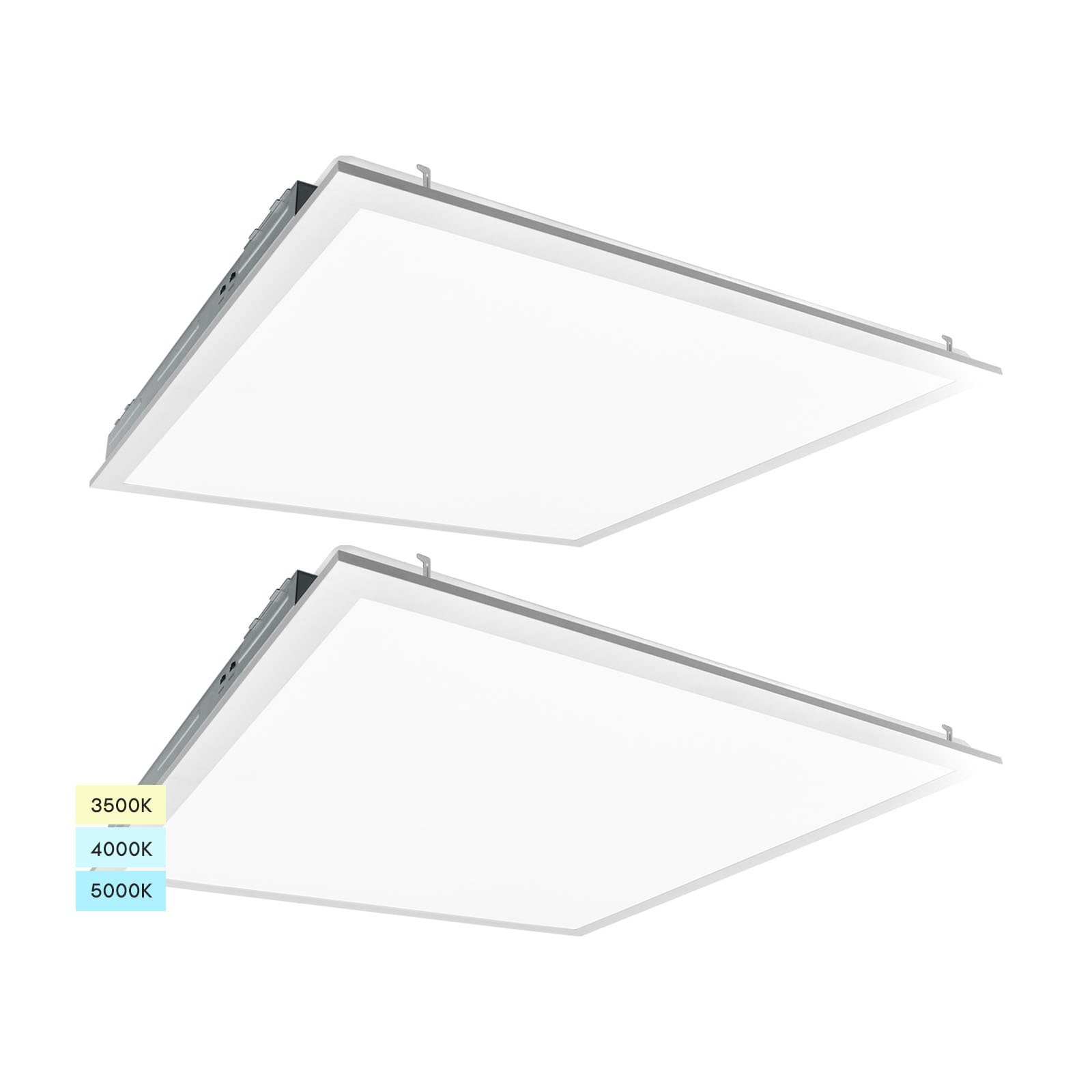 Luxrite 2x2 FT LED Panel Lights, 30/35/40W, 3 Color Selectable 3500K ...