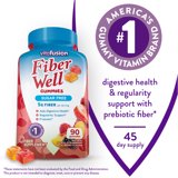 vitafusion Fiber Well Sugar Free Fiber Supplement Gummies, Fruit ...