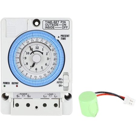 AC100-240V 2W Mechanical Timing Switch,24H Timer Switch Electrical ...