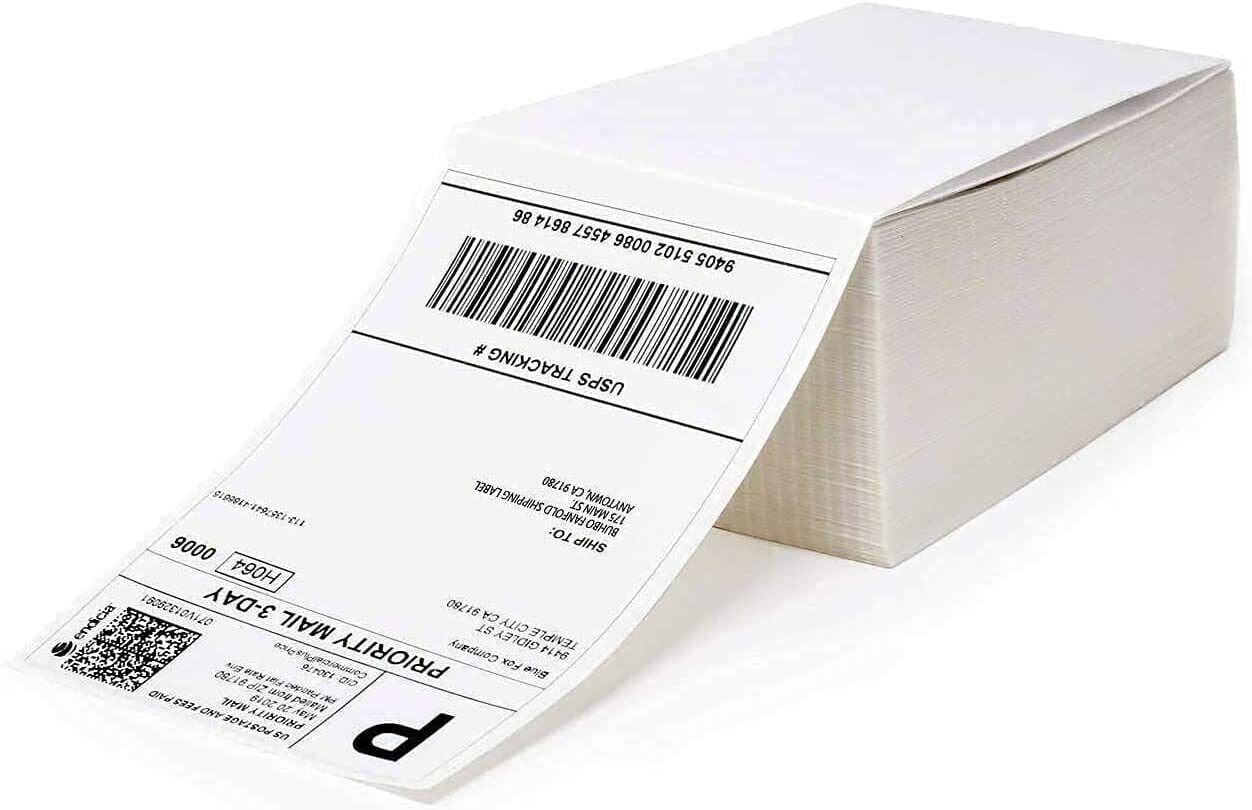 Fanfold 4 x 6 Direct Thermal Shipping Labels with Perforations, 1000 ...