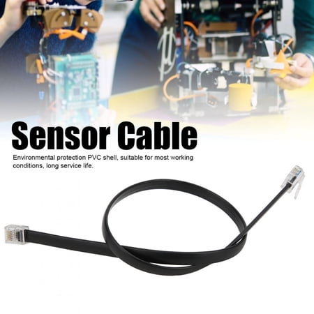 FLAMEEN Sensor Cable,2pcs 40mm RJ25 6PIN Right Button Double Crystal ...