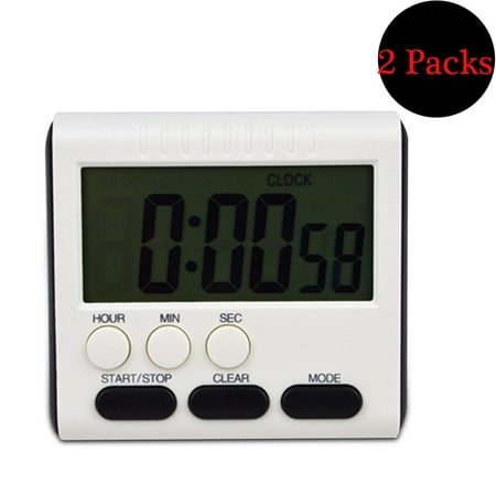 24 Hours Cooking Timer Bedroom Kitchen Digital Countdown Count up Alarm ...