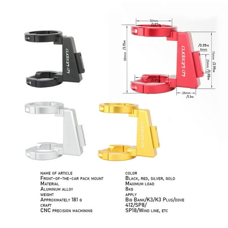 Derailleur Adapter Pack Aluminum Alloy CNC Workmanship Conversion Shim Hanging Lock Extension ...