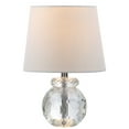 Safavieh Eunice 13 in. H Crystal Globe Table Lamp, Clear/White Shade - Walmart.com