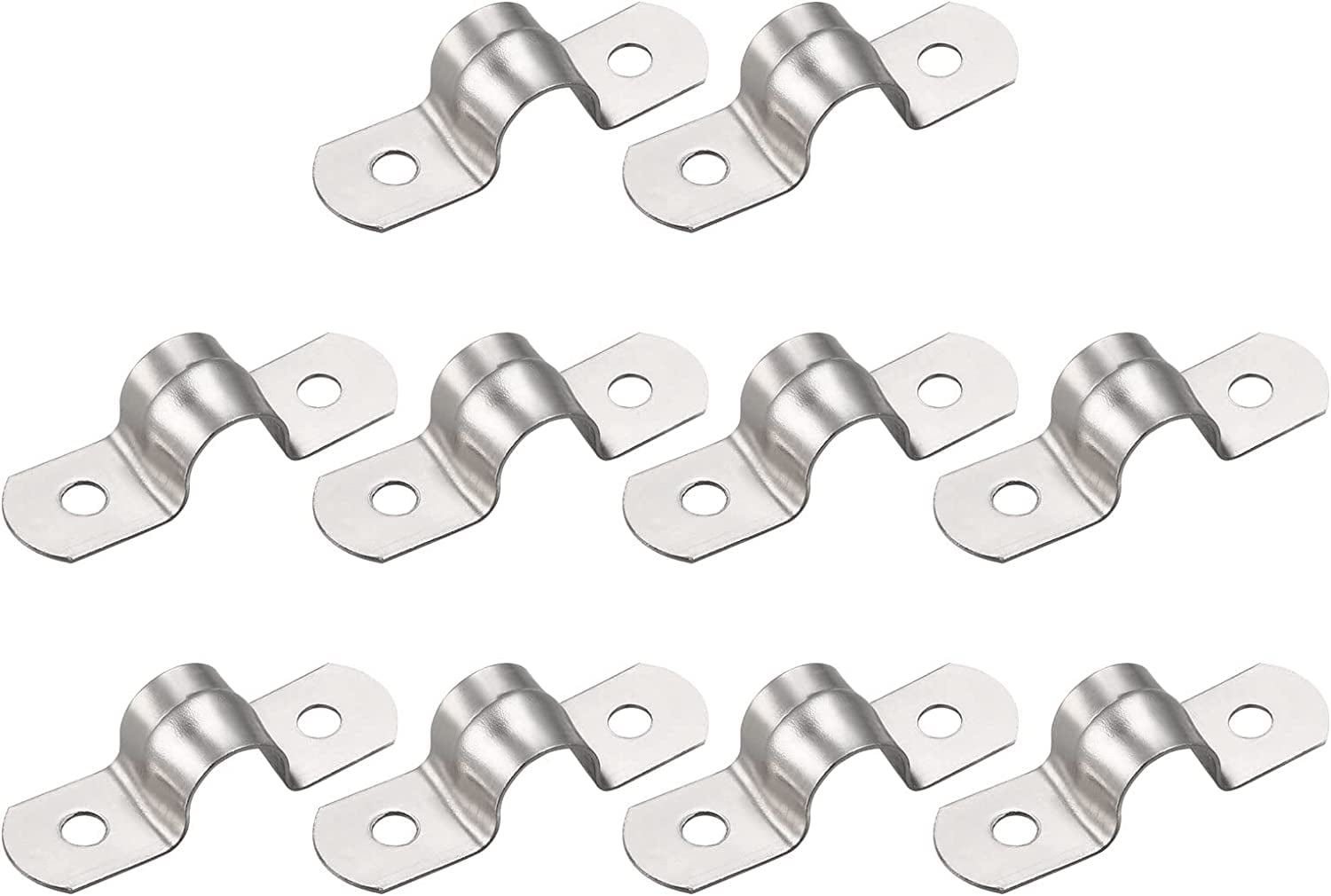 Pipe Straps Clamp (10mm/0.39") 20pcs, 304 Stainless Steel U Tube ...