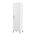 Bush Furniture Soho Narrow Kitchen Pantry Cabinet In White